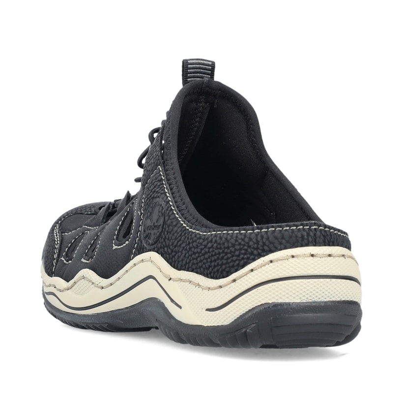 Rieker Damen Clogs schwarz L0567-00