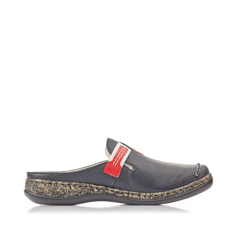 Rieker Damen Clogs blau 46393-15