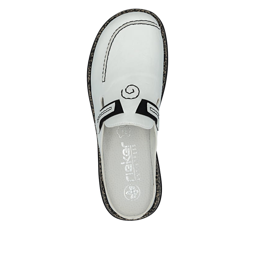 Rieker Damen Clogs weiss 46393-80