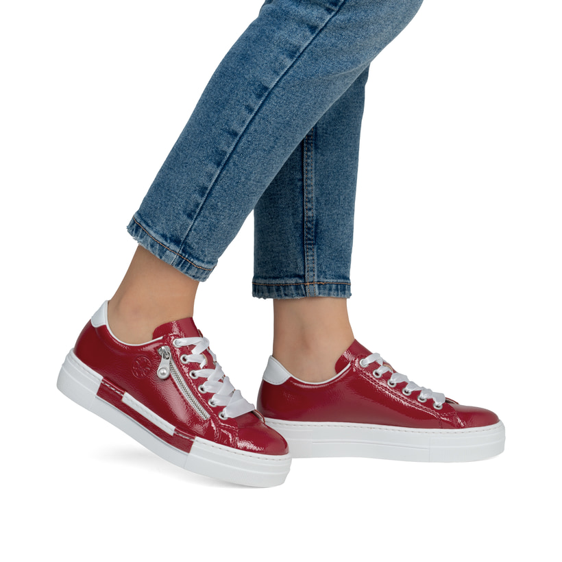 Rieker Damen Sneaker Low rot N49C2-33