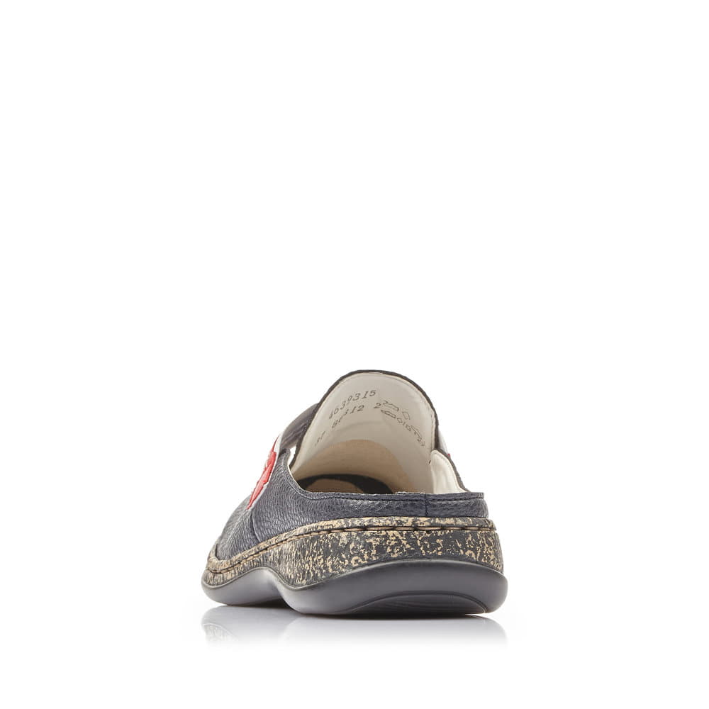 Rieker Damen Clogs blau 46393-15